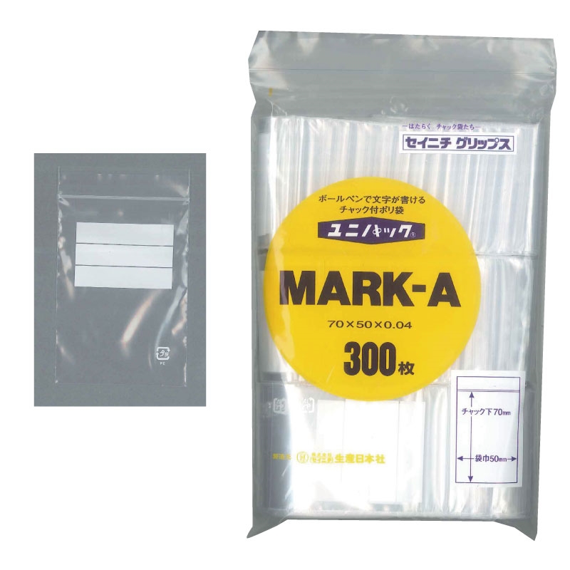 ユニパック マーク付 [生産日本社] MARKーA 50×70mmの通販 | Ci Vet | Ciモール